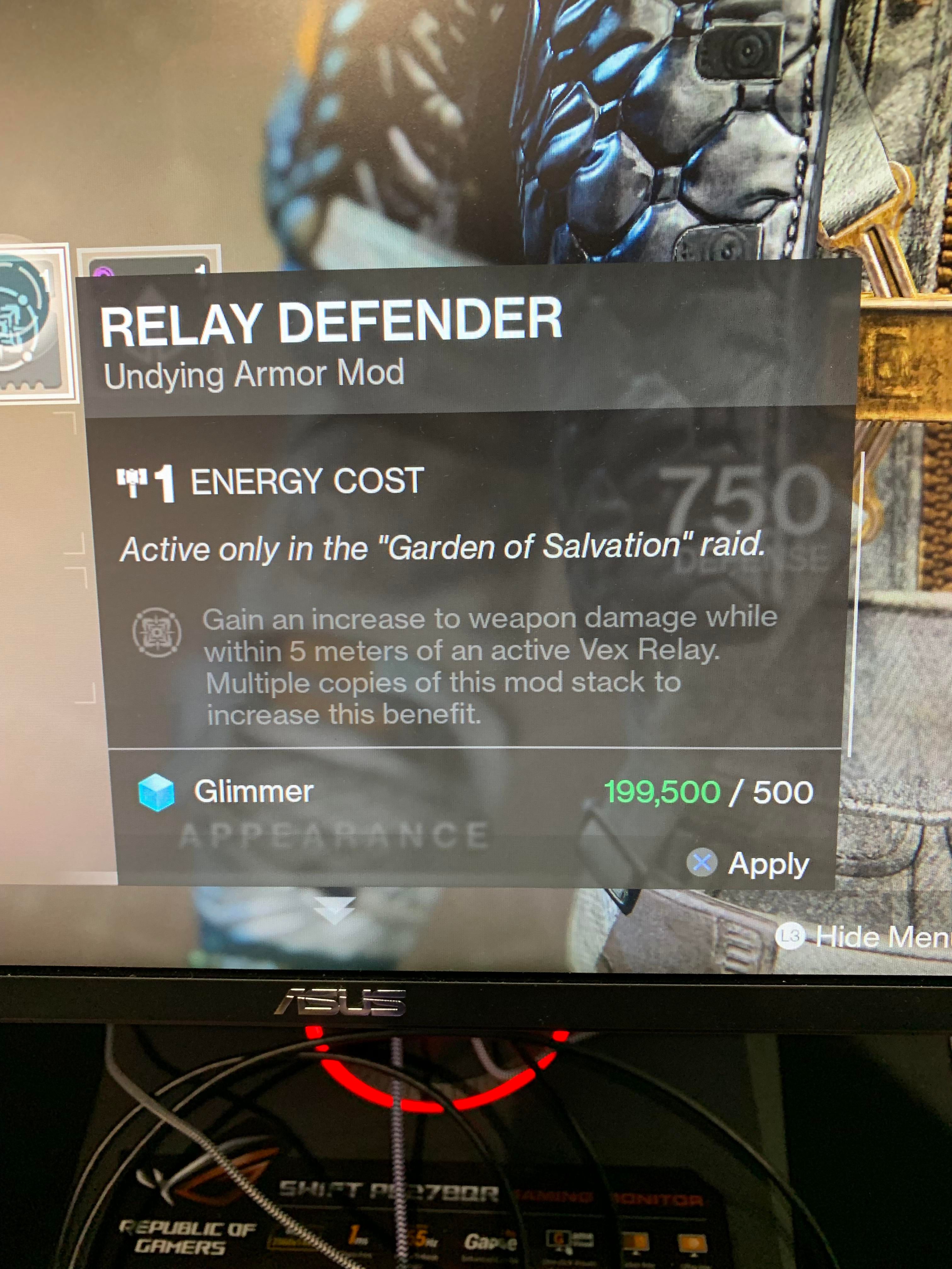 Destiny 2 Armor Mods Reveal Garden of Salvation Raid Mechanics