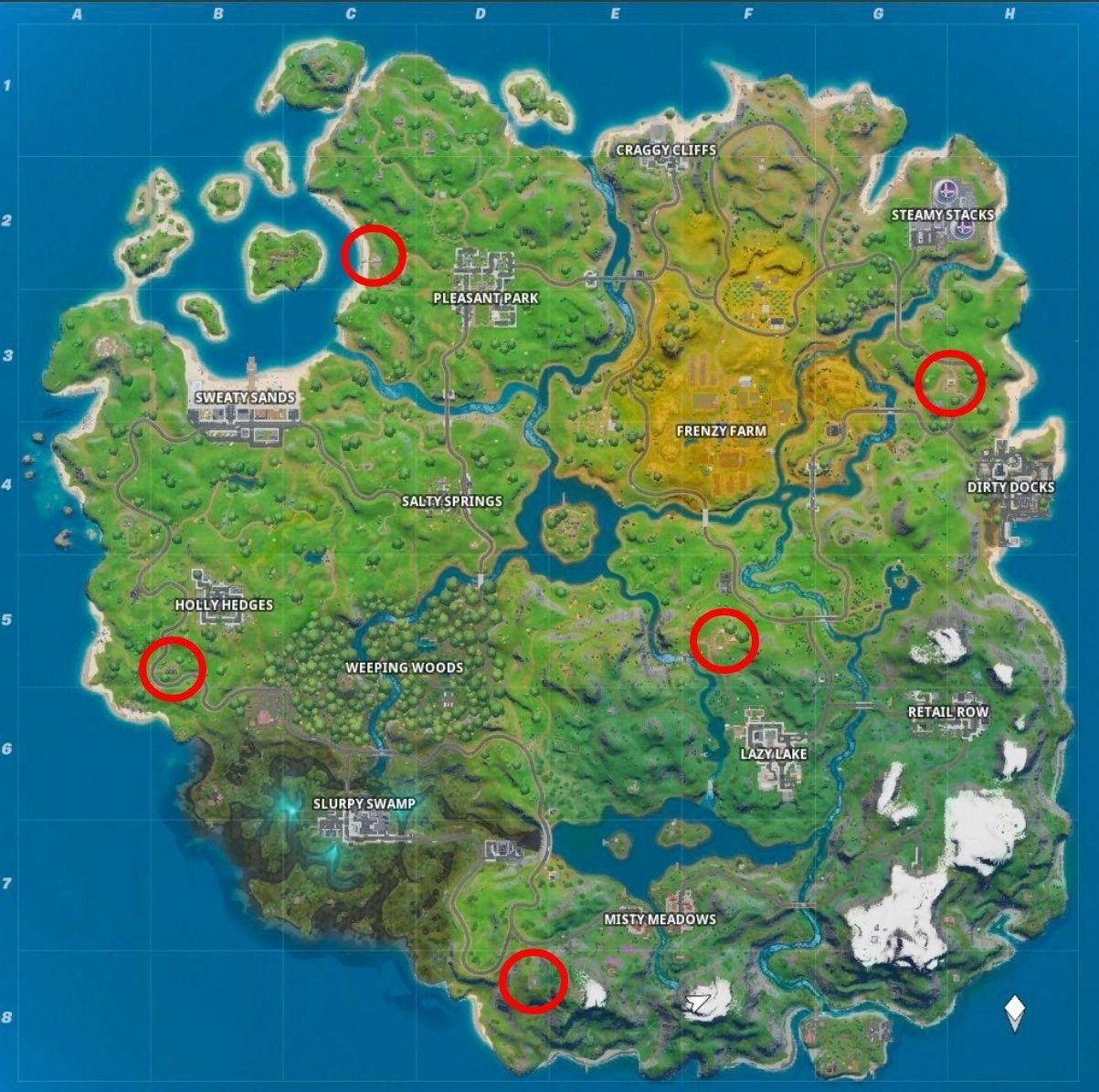 Fortnite EGO Outpost Locations
