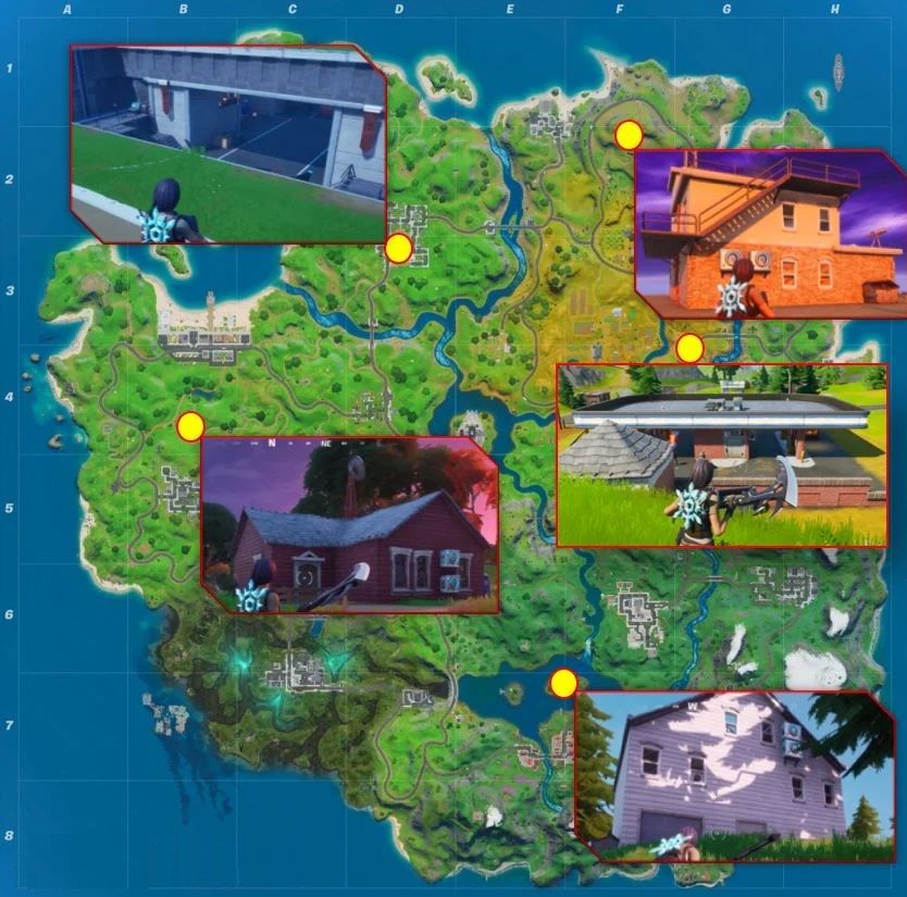 Fortnite Spy Base Locations: Where to Find Spy Bases for Week 7 Challenge