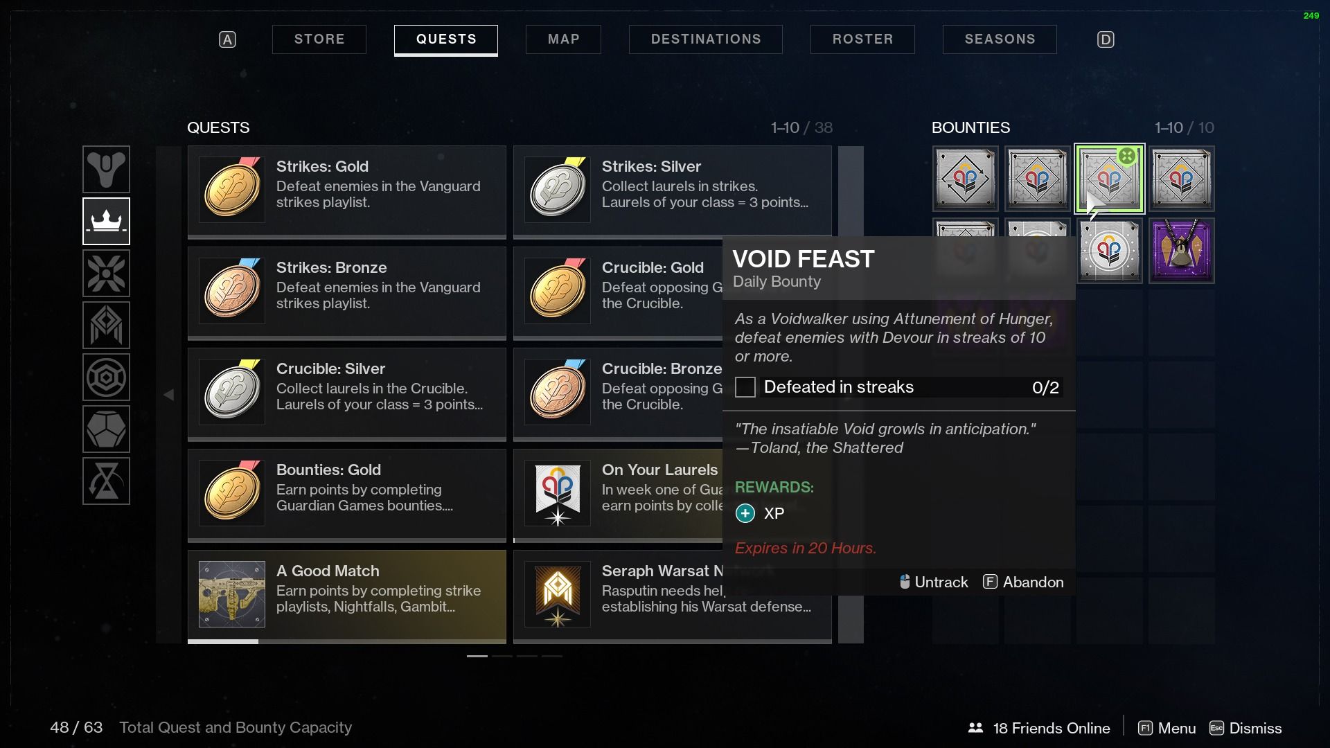 How to Complete Destiny 2 Void Feast Bounty