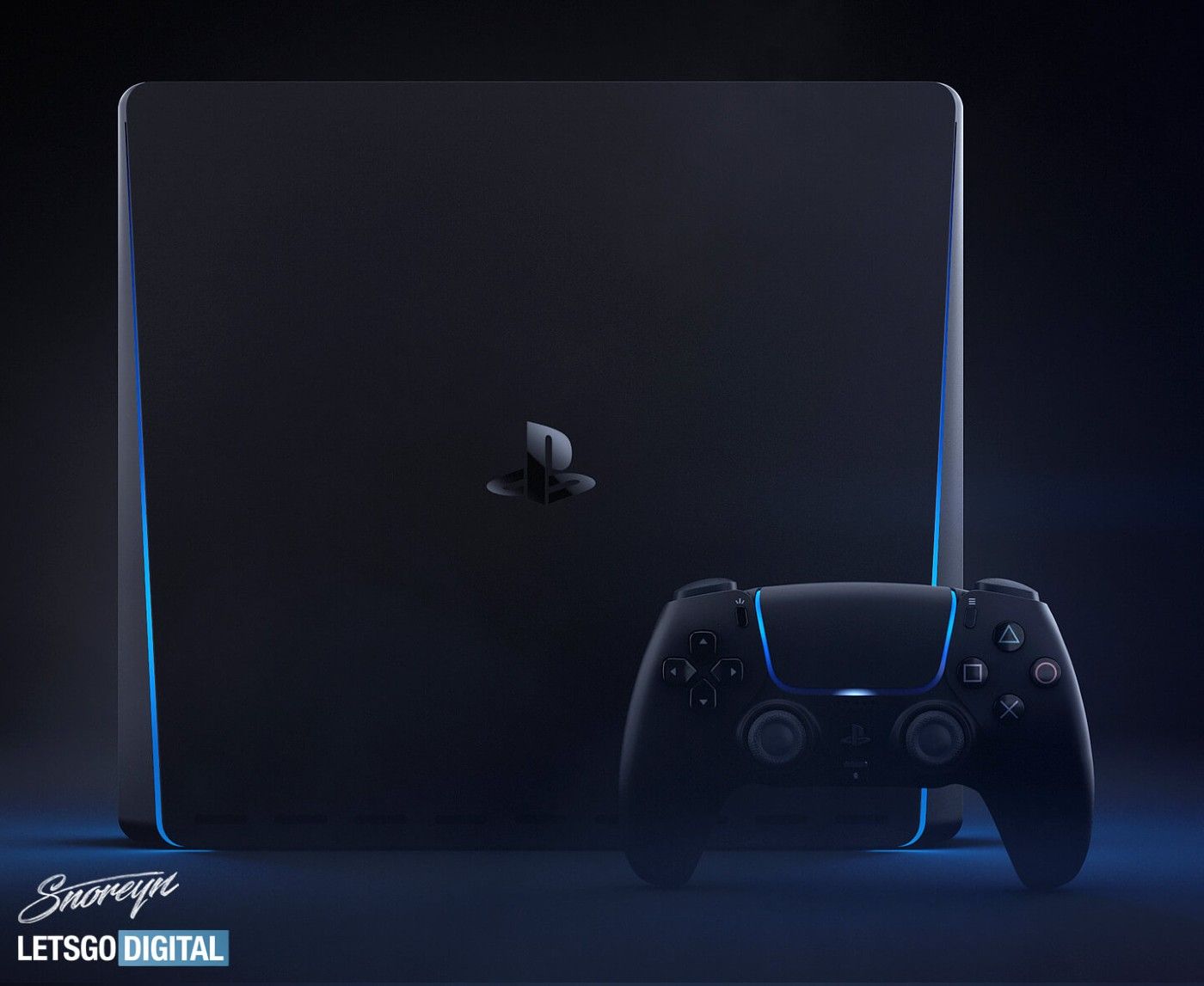 Ps5 Design Concept Shows Console And Dualsense Controller In Black