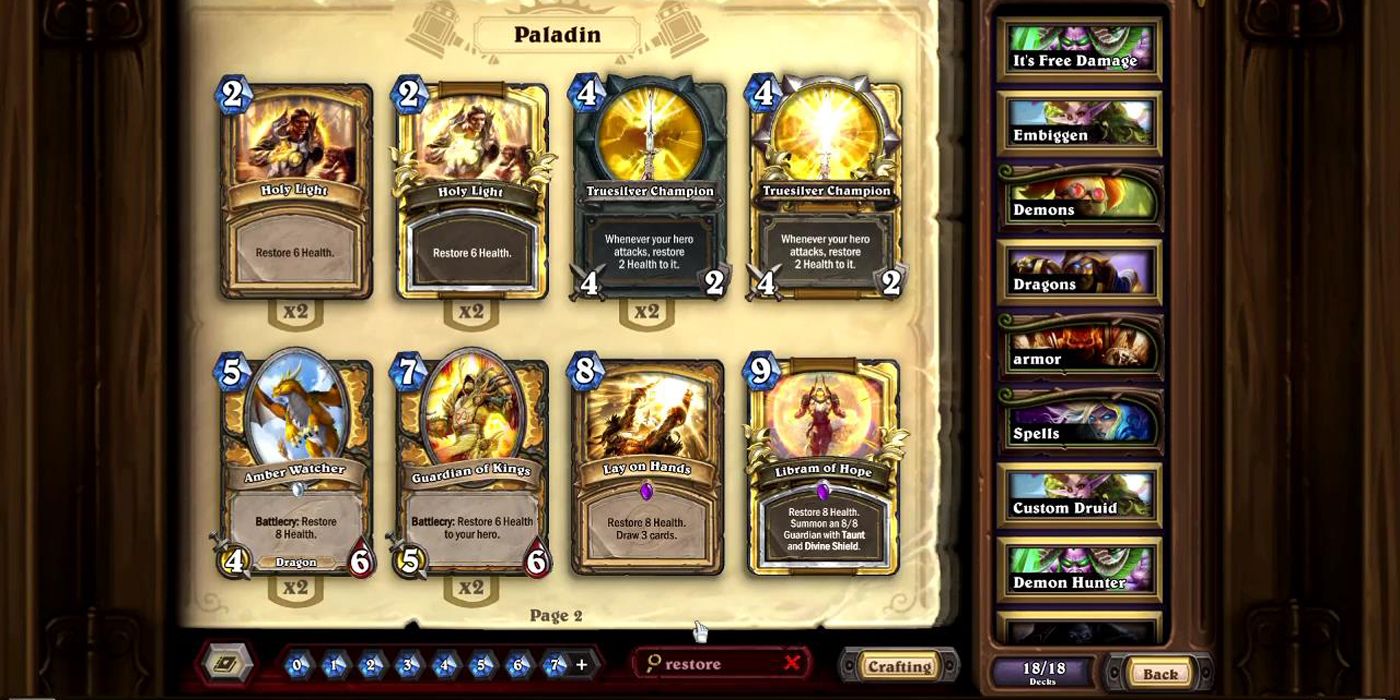 Hearthstone: 10 Tips For Using The Paladin Class