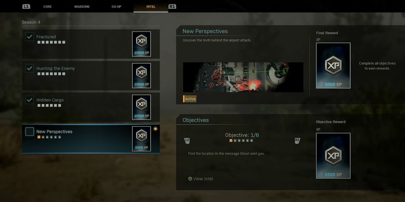 All Call of Duty: Warzone New Perspectives Intel Mission Locations