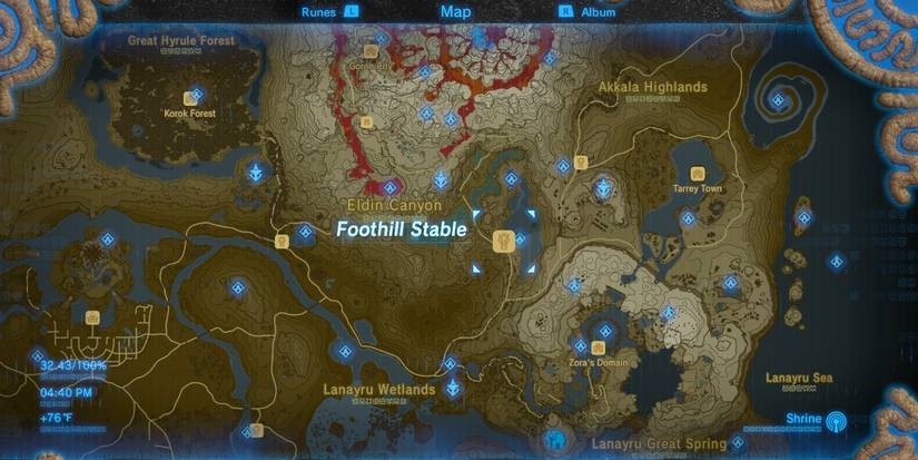 Breath Of The Wild: The Location Of Every Stable In The Game