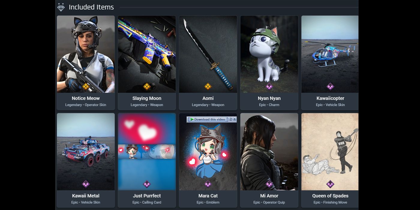 Call of Duty: Modern Warfare Reveals Kawaii Cat Bundle for Mara and More