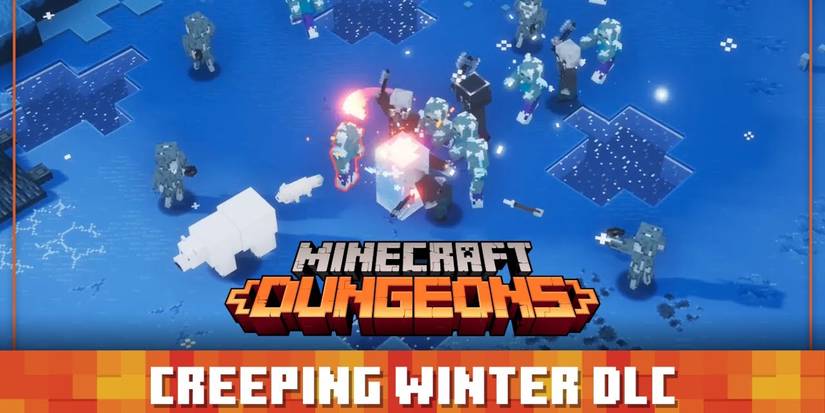 Minecraft Dungeons Creeping Winter DLC is Available Now