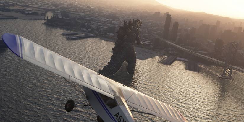 Microsoft Flight Simulator Mod Brings Godzilla to San Francisco