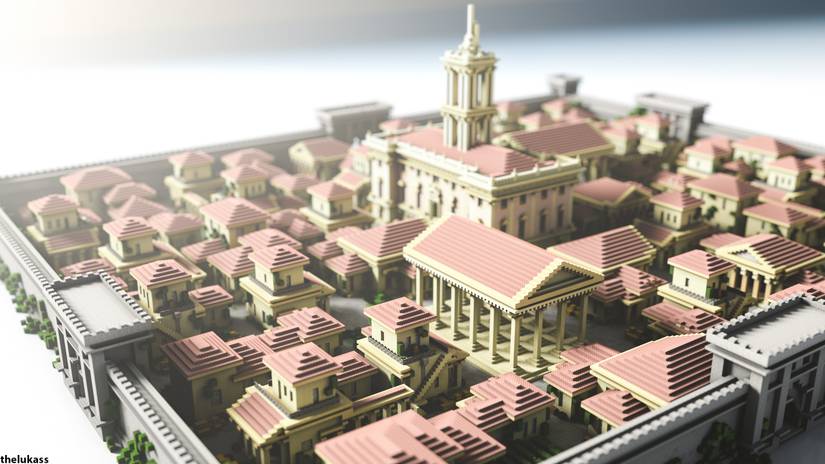 Roman Building Minecraft Plans Roman Temple (Castor And Pollux,