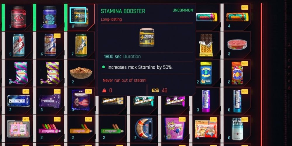 Cyberpunk 2077: 10 Consumables You Should Have On You At All Times