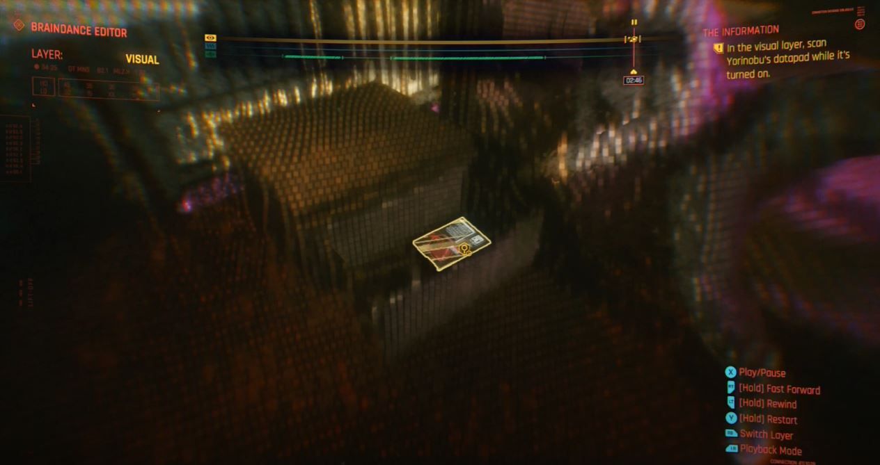 Cyberpunk 2077: How to Scan Yorinobu's Datapad in The Information
