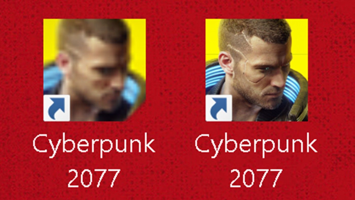 Cyberpunk 2077 on PC Has Blurry Desktop Icon