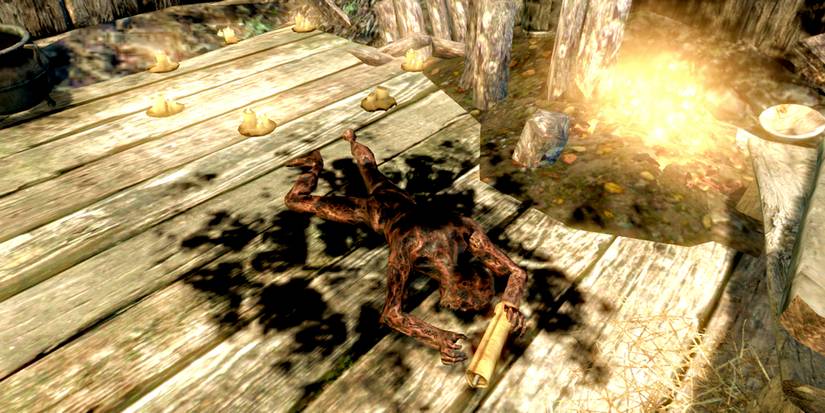 burnt corpse skyrim