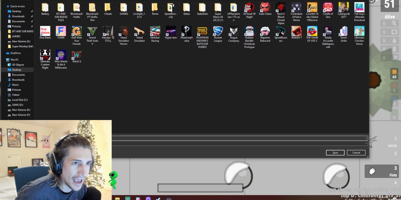 xQc Explains His 'Cheats' Folder