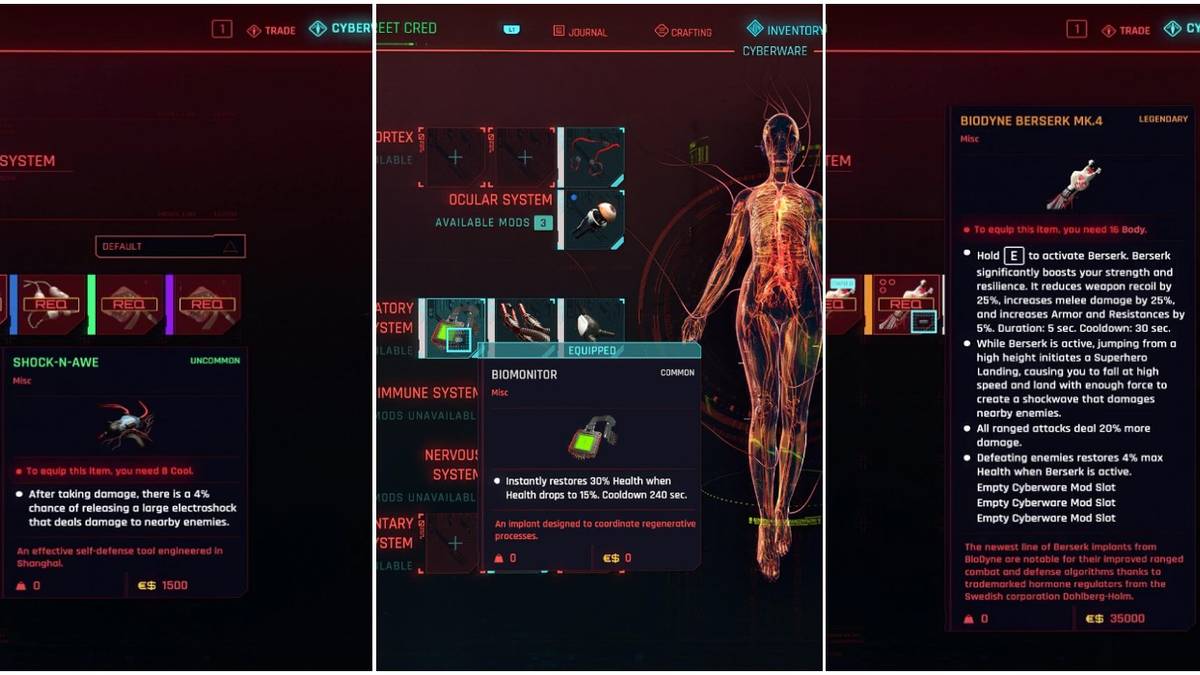 Cyberpunk 2077: 20 Best Ripperdoc Upgrades To Buy, Ranked