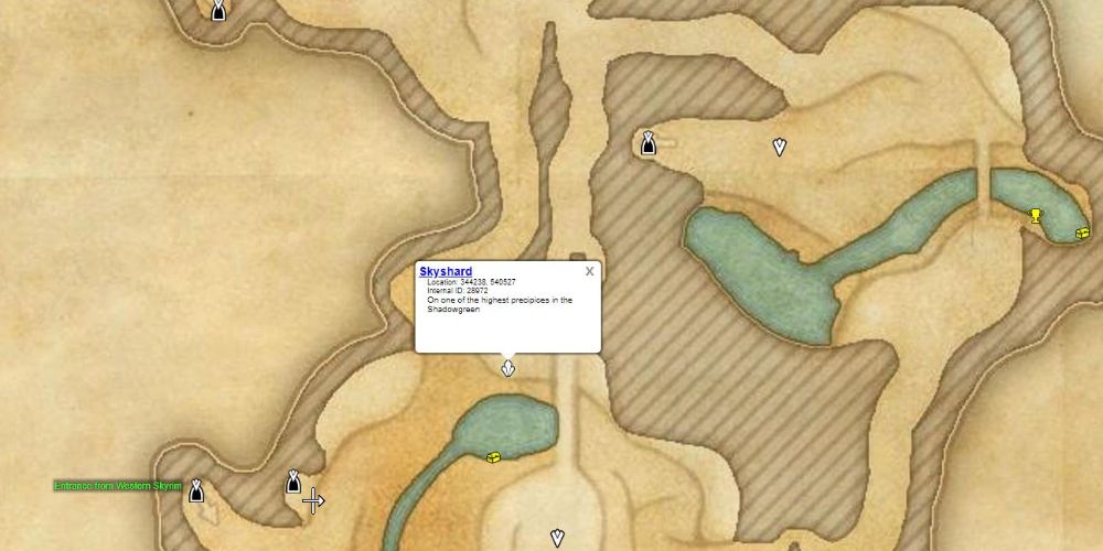 ESO: Every Western Skyrim Skyshard & Where To Find Them