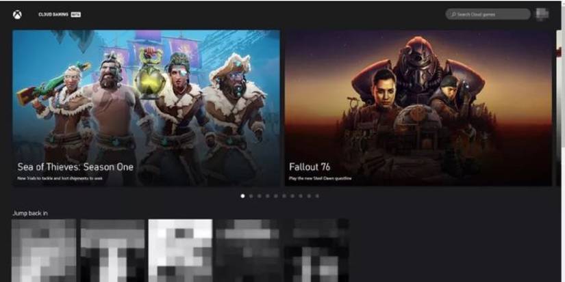 Microsoft Reveals xCloud Streaming Service Browser UI