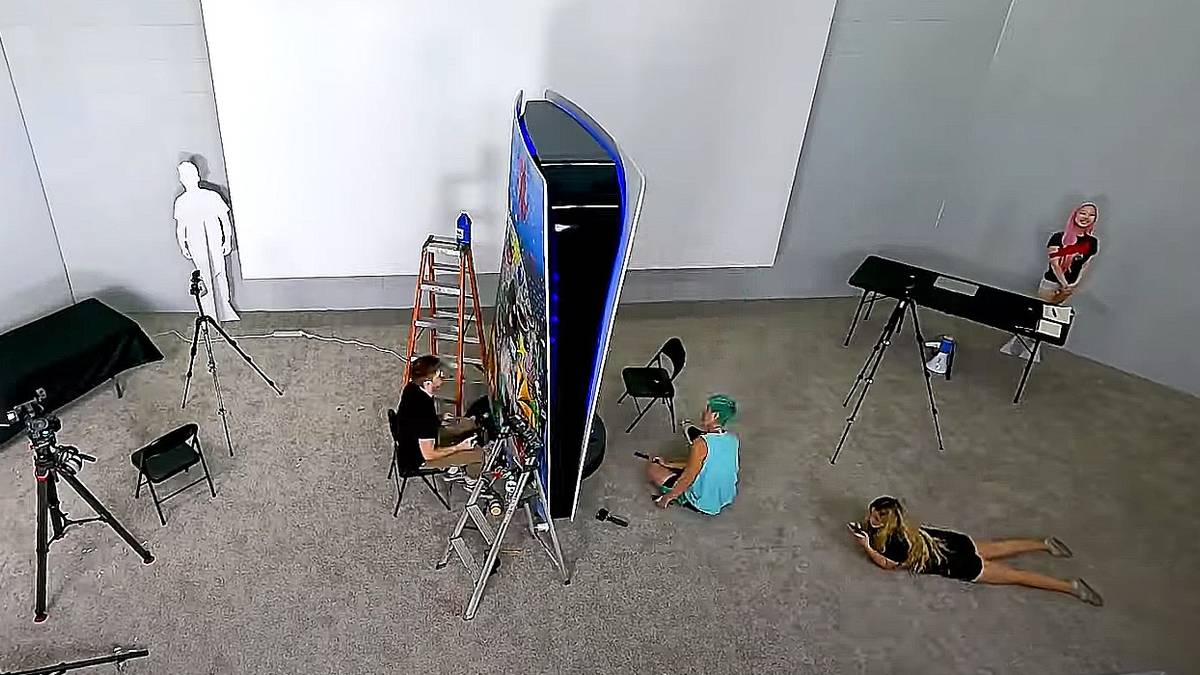 YouTuber Spends $70,000 Customizing 10 Foot Tall PS5 Console