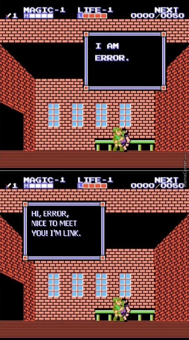 I Am Error: 10 Most Hilarious Legend Of Zelda Memes