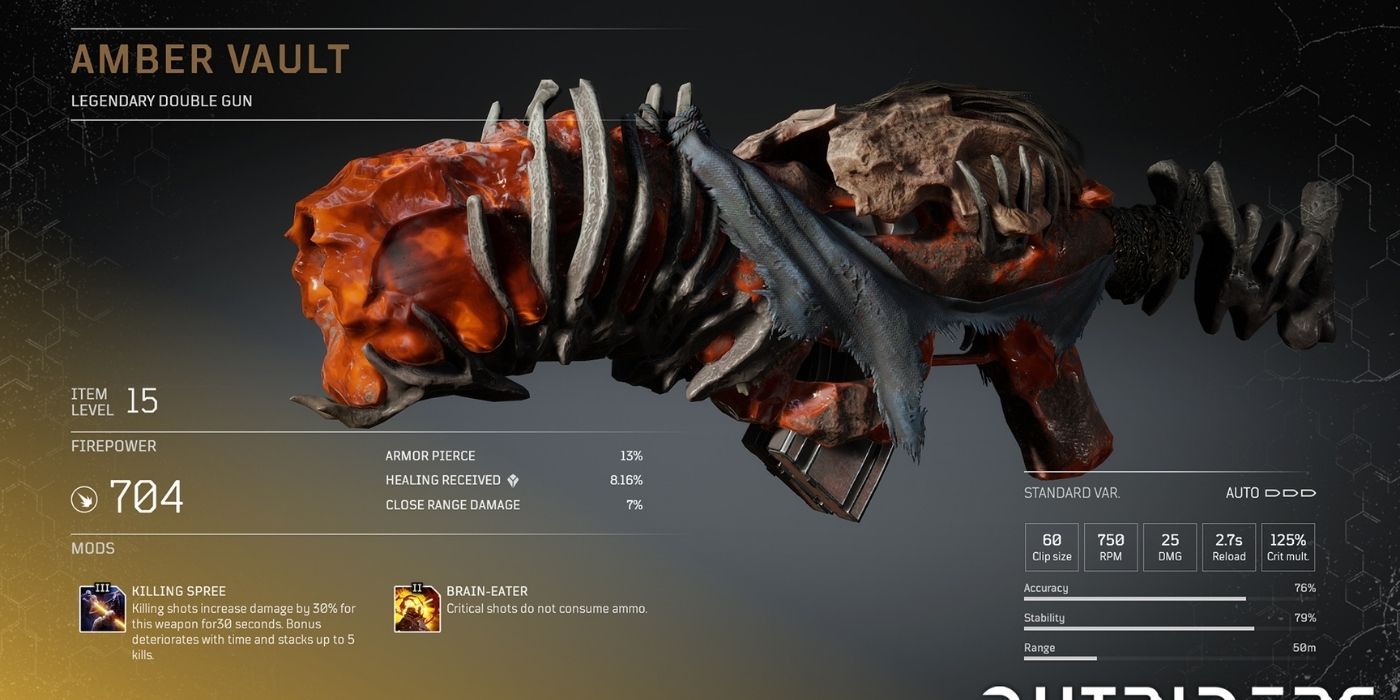 Outriders: Legendary Weapons List