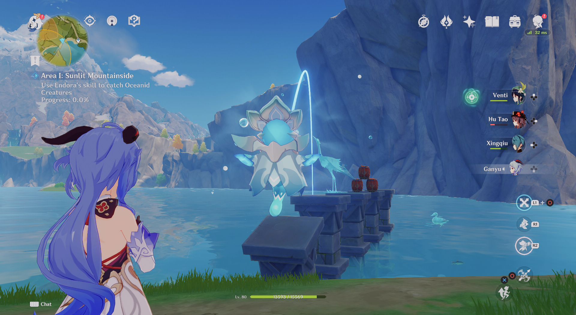 Genshin Impact: How to Use Endora's Skill to Catch Oceanid Creatures