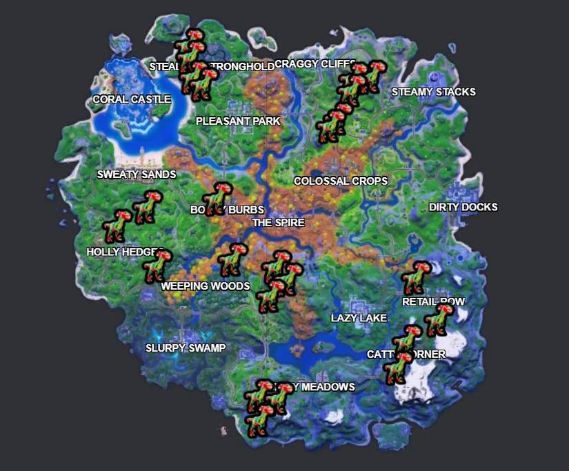 Fortnite: Hunt Raptors Locations for Season 6 Week 7 Challenge