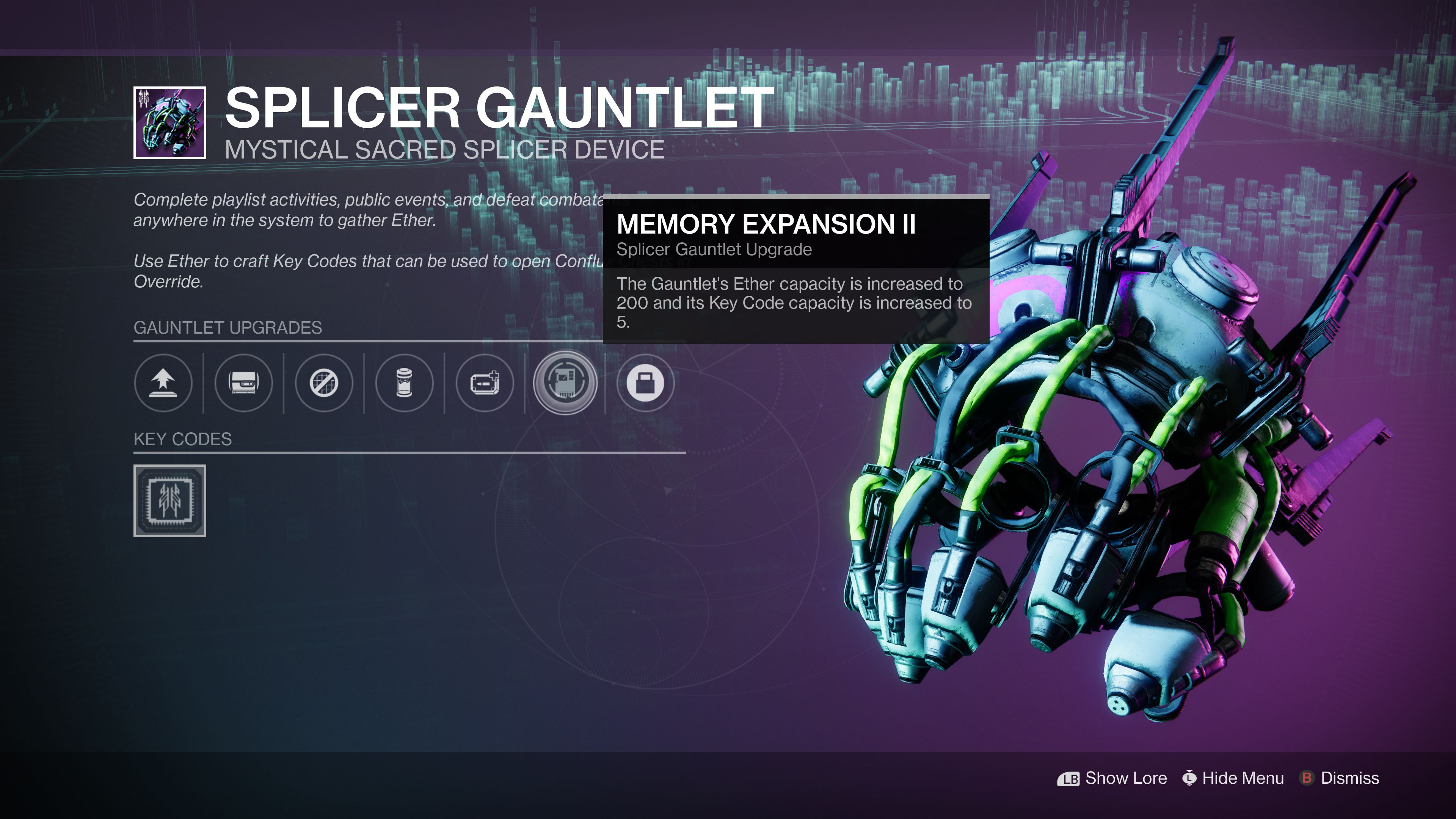 Destiny 2: Splicer Gauntlet Upgrades Explained