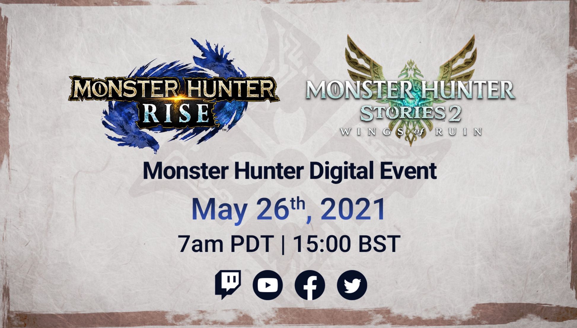 Monster Hunter Digital Event Start Time (3.0 Update for Rise)