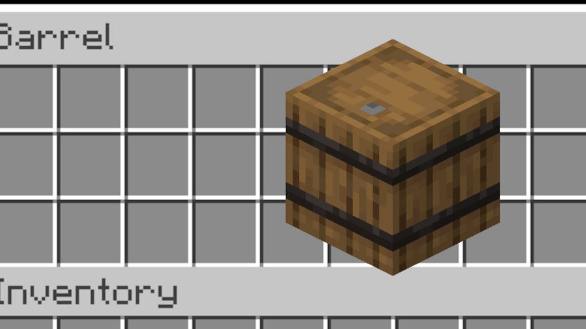 Minecraft: How to Make a Barrel