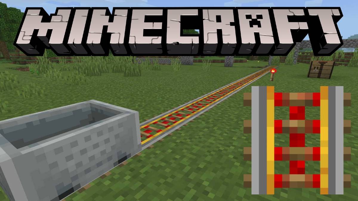 Minecraft: Powered Rail Recipe