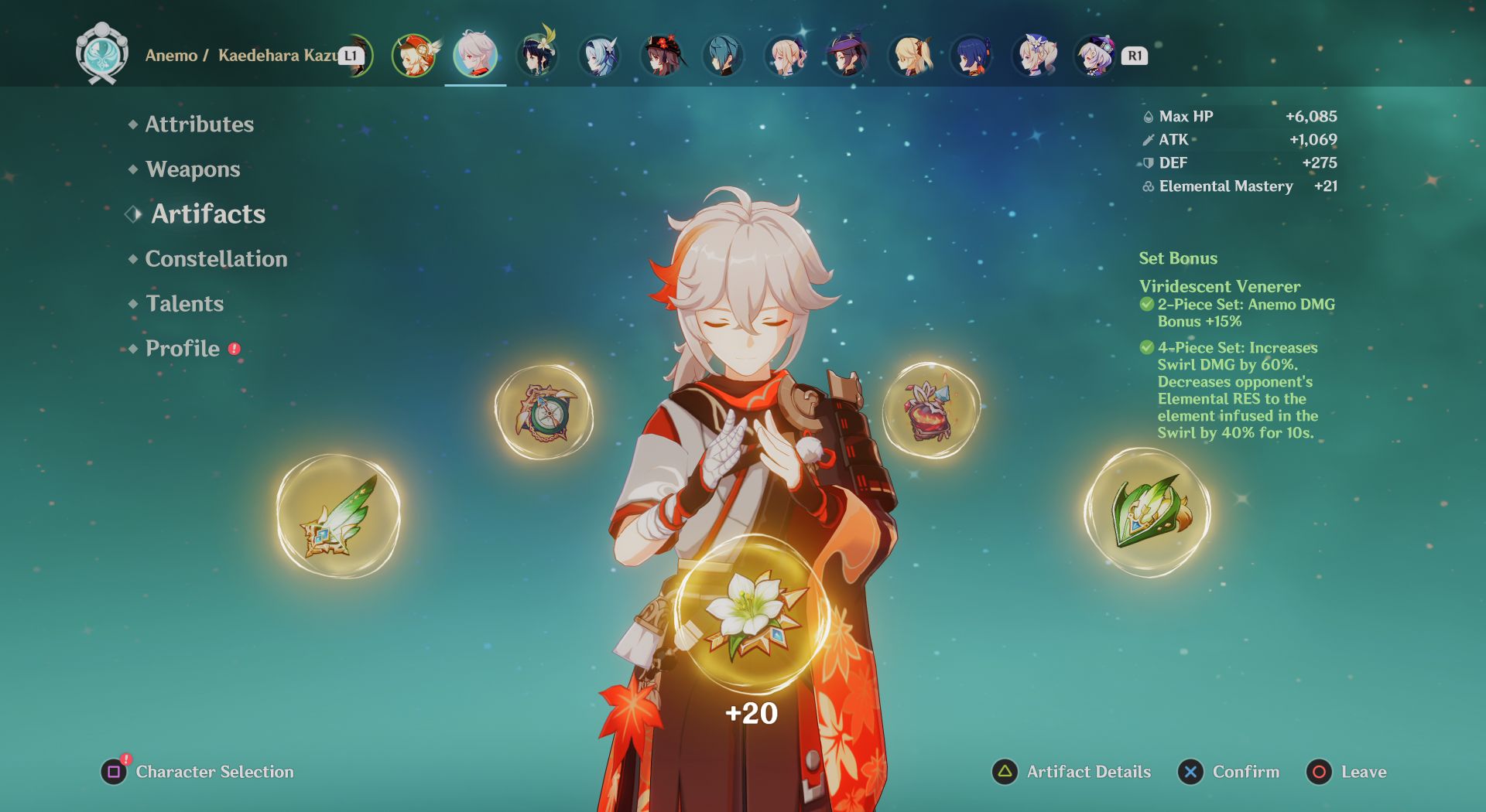 Genshin Impact: Best Kazuha Build