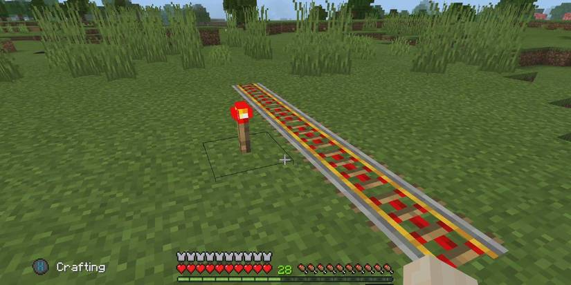 Minecraft: Powered Rail Recipe