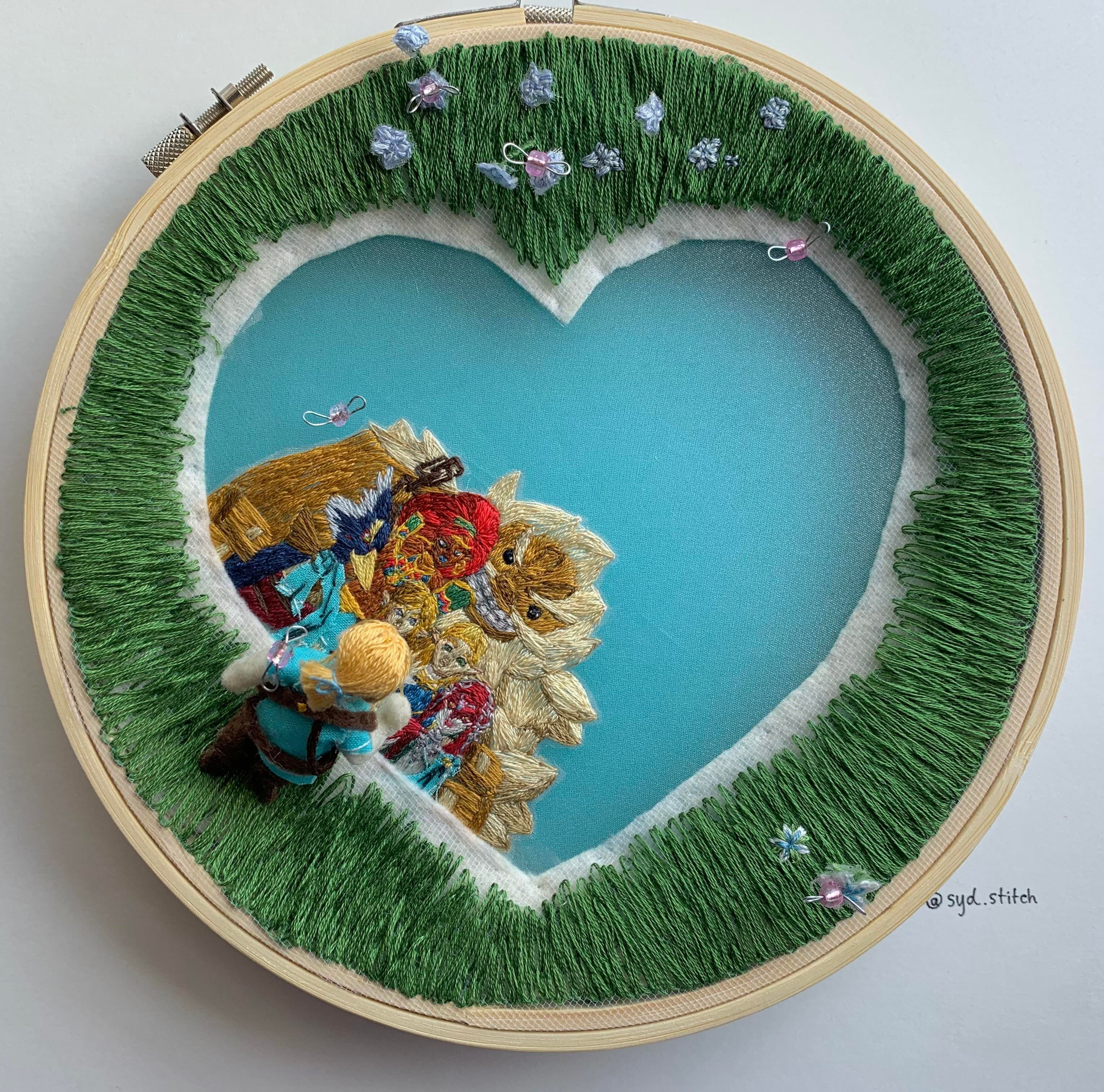 Zelda: Breath of the Wild Fan Creates Amazing 3D Embroidery Art Based ...