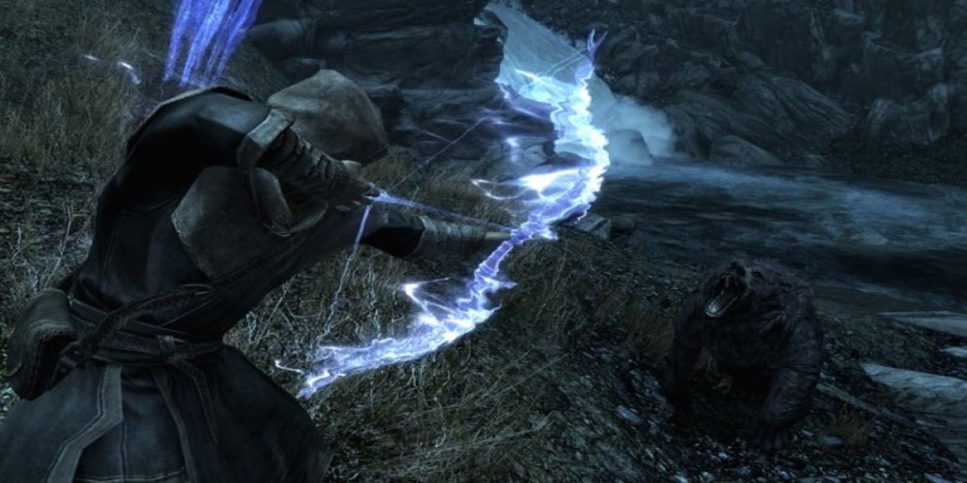 Skyrim Player Pulls Off Insane Long-Distance Bow Shot