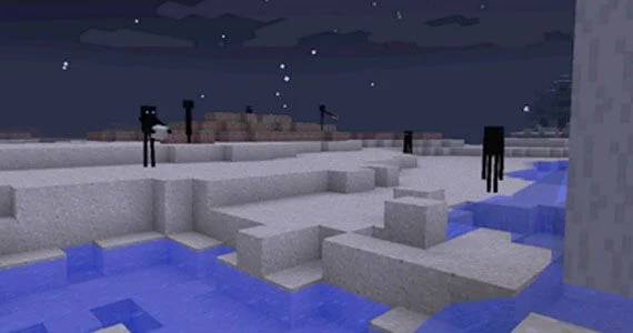 Minecraft Enderman Mond Open