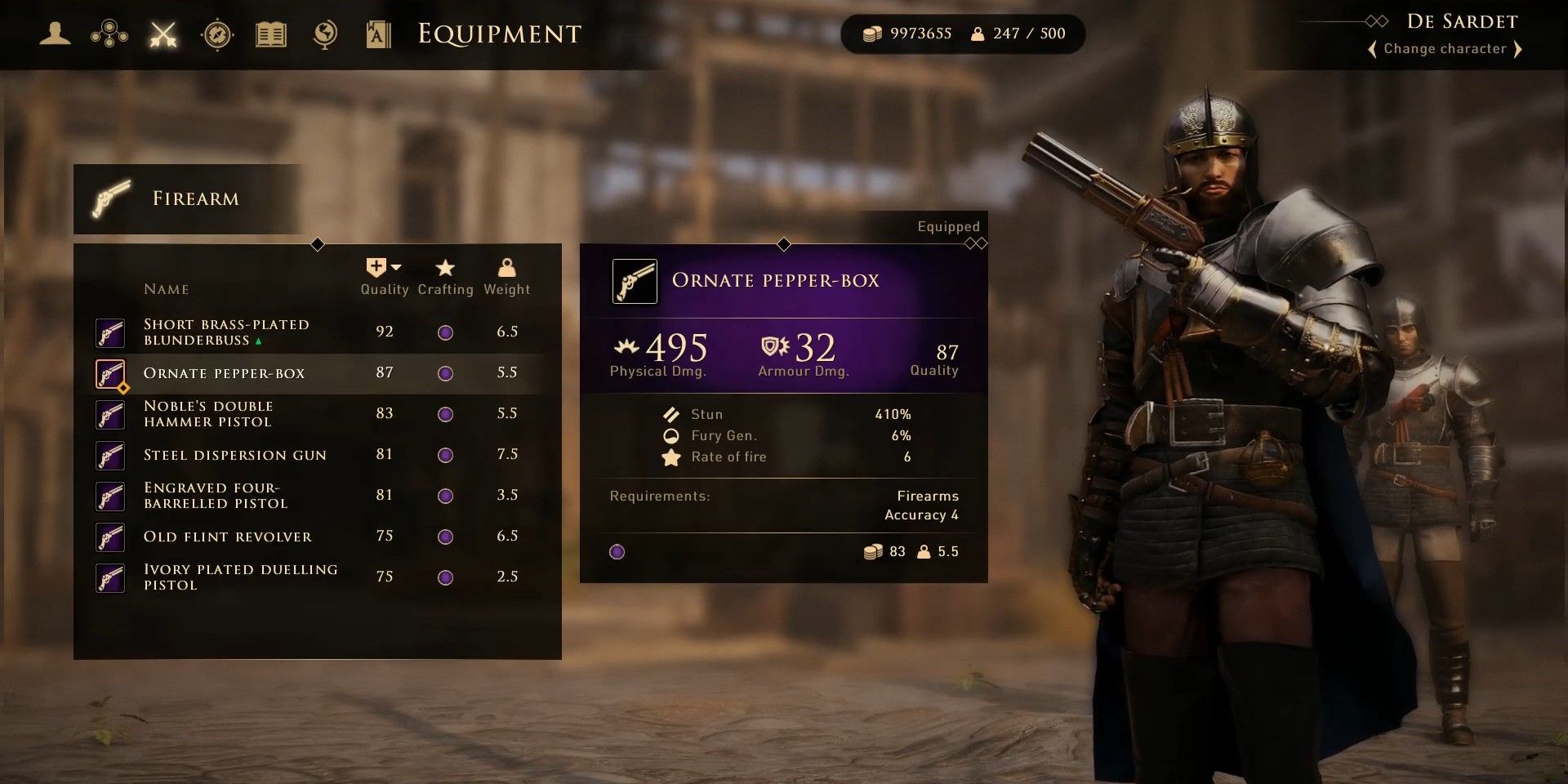 GreedFall: 10 Best Weapons For The Technical Class