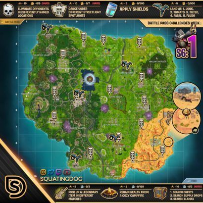 Fortnite: How to Complete All Season 6 Week 1 Challenges