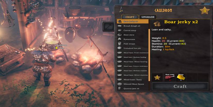 Valheim: All Cauldron Upgrades