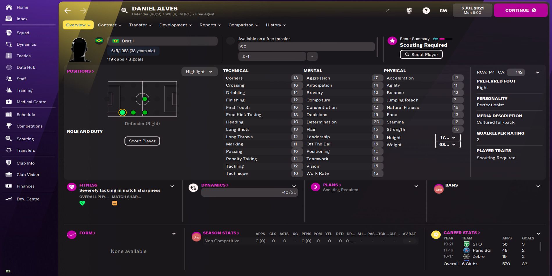 Football Manager 2022: 7 Best Free Agents