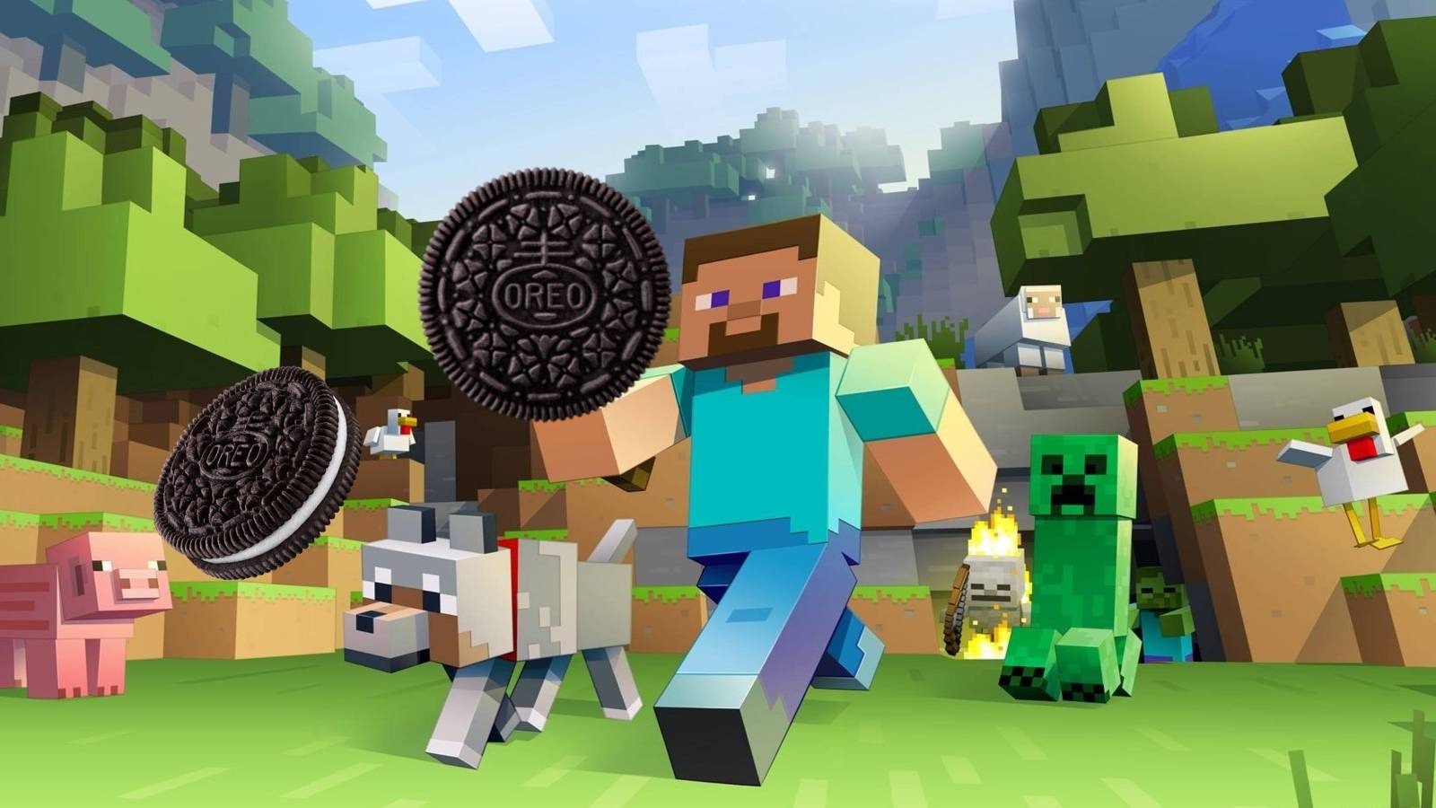 Minecraft Player Builds Massive Oreo Cookie