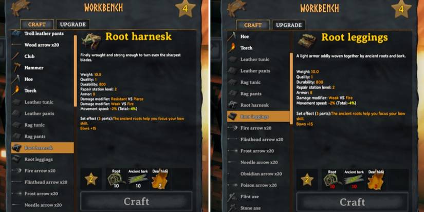 Valheim: How to make Root Armor
