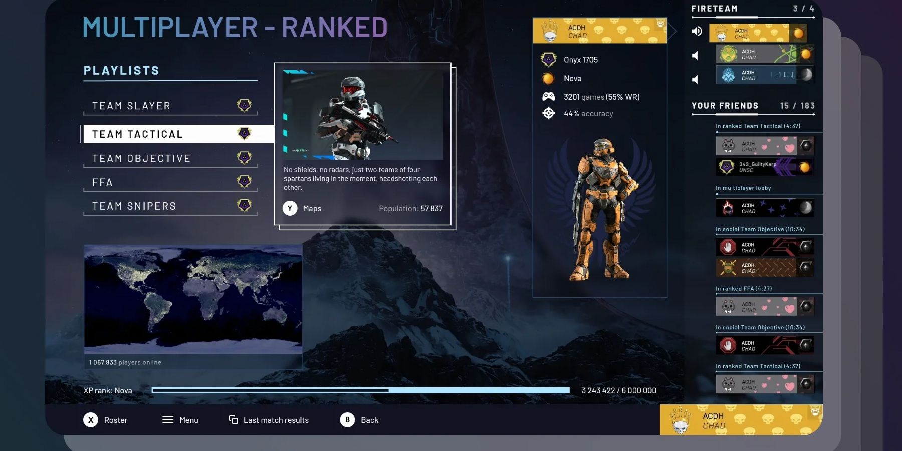 Halo Infinite Fan Creates Lobby Concept With Playlists, Heatmap