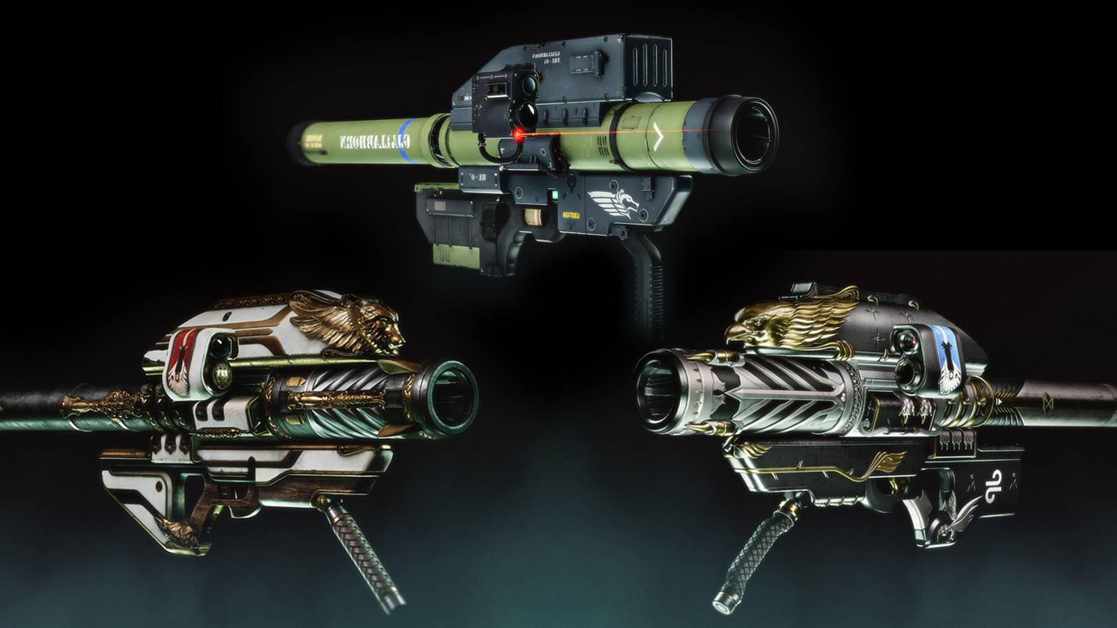 Destiny Rocket Launcher Destiny 2 Hunter Golden Trace Futuristic