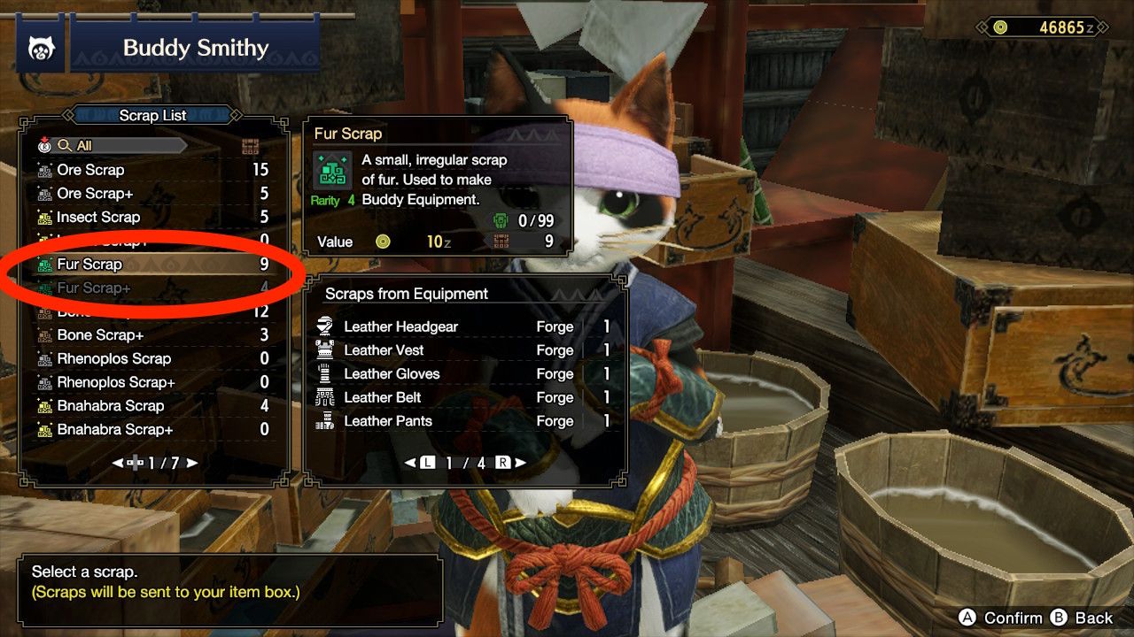 Monster Hunter Rise: Where to Get Fur Scraps