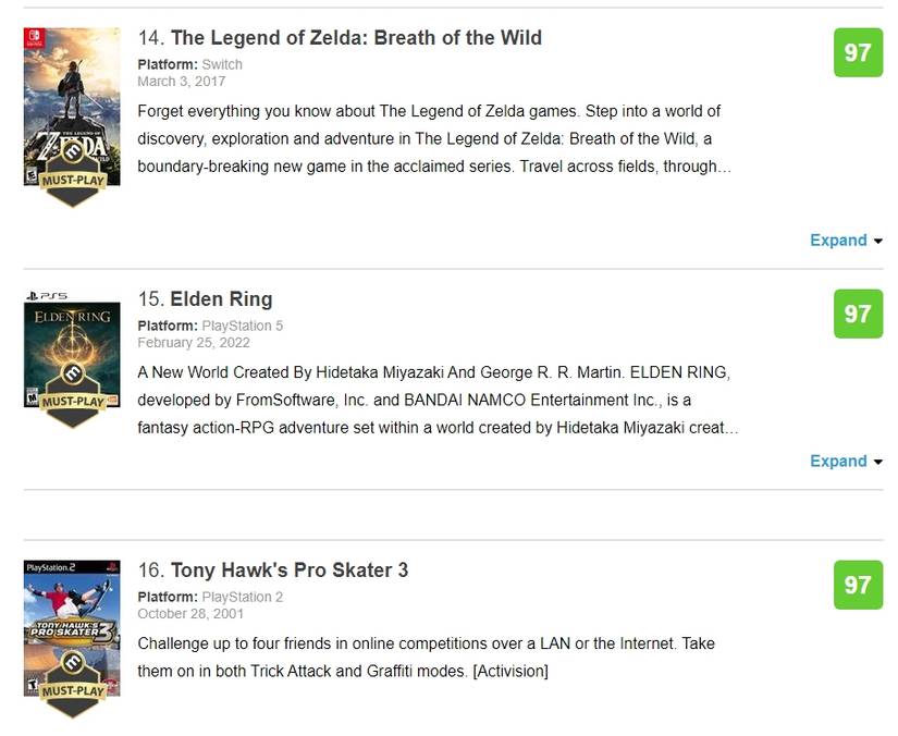 Elden Ring is Now One of the Highest-Rated Games Ever Made