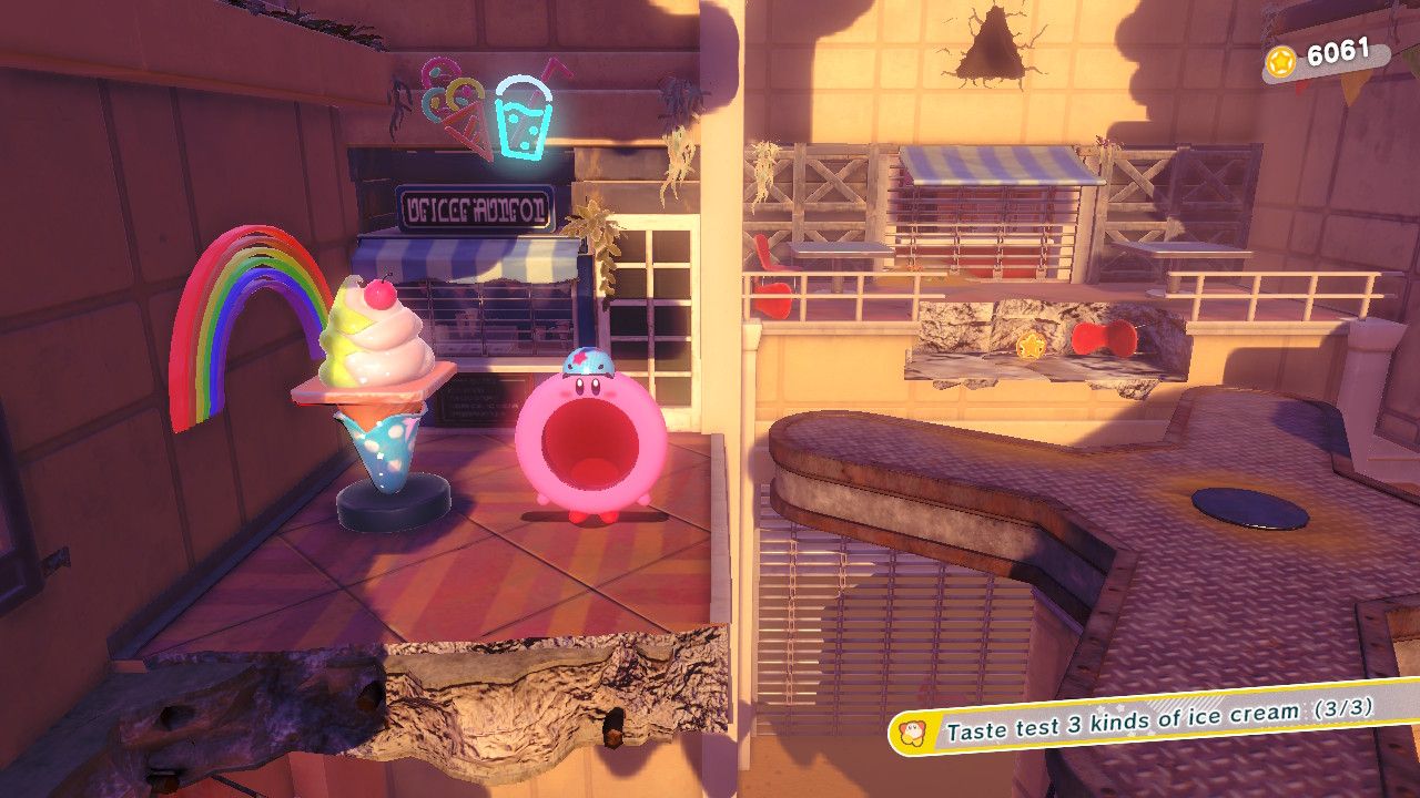 Kirby and the Forgotten Land: Alivel Mall (Staff Side) Missions and ...