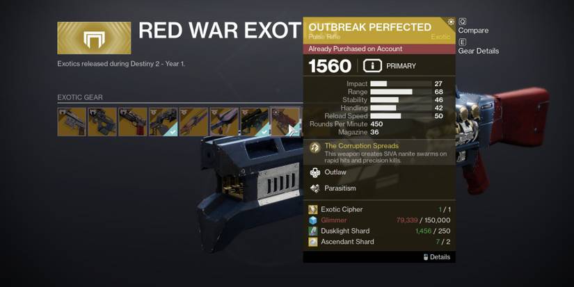 Destiny 2: How To Get The Outbreak Perfected Catalyst (& What It Does)