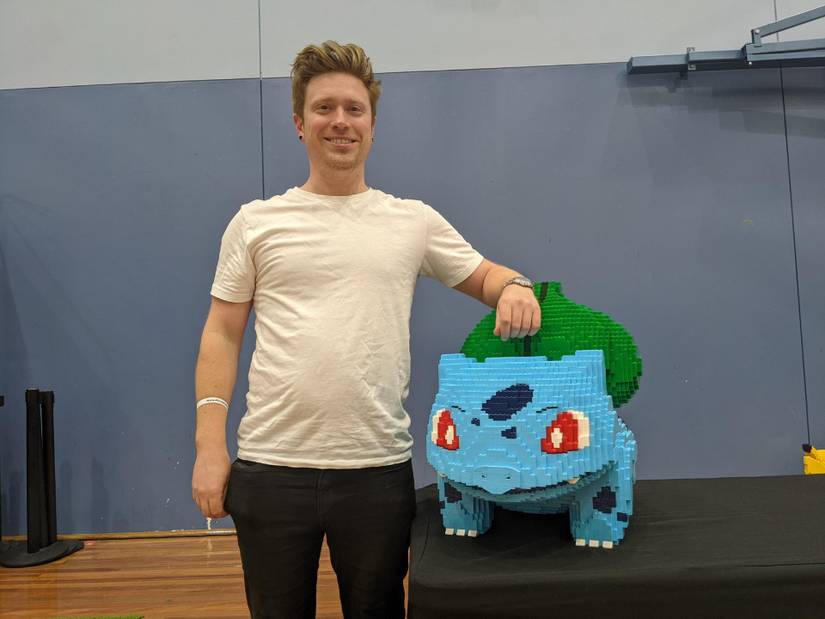 Pokemon Fan Builds Life-Size Bulbasaur Out of LEGOs