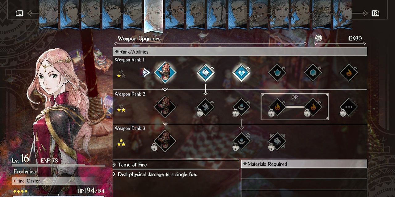 Triangle Strategy: Best Weapons To Upgrade First