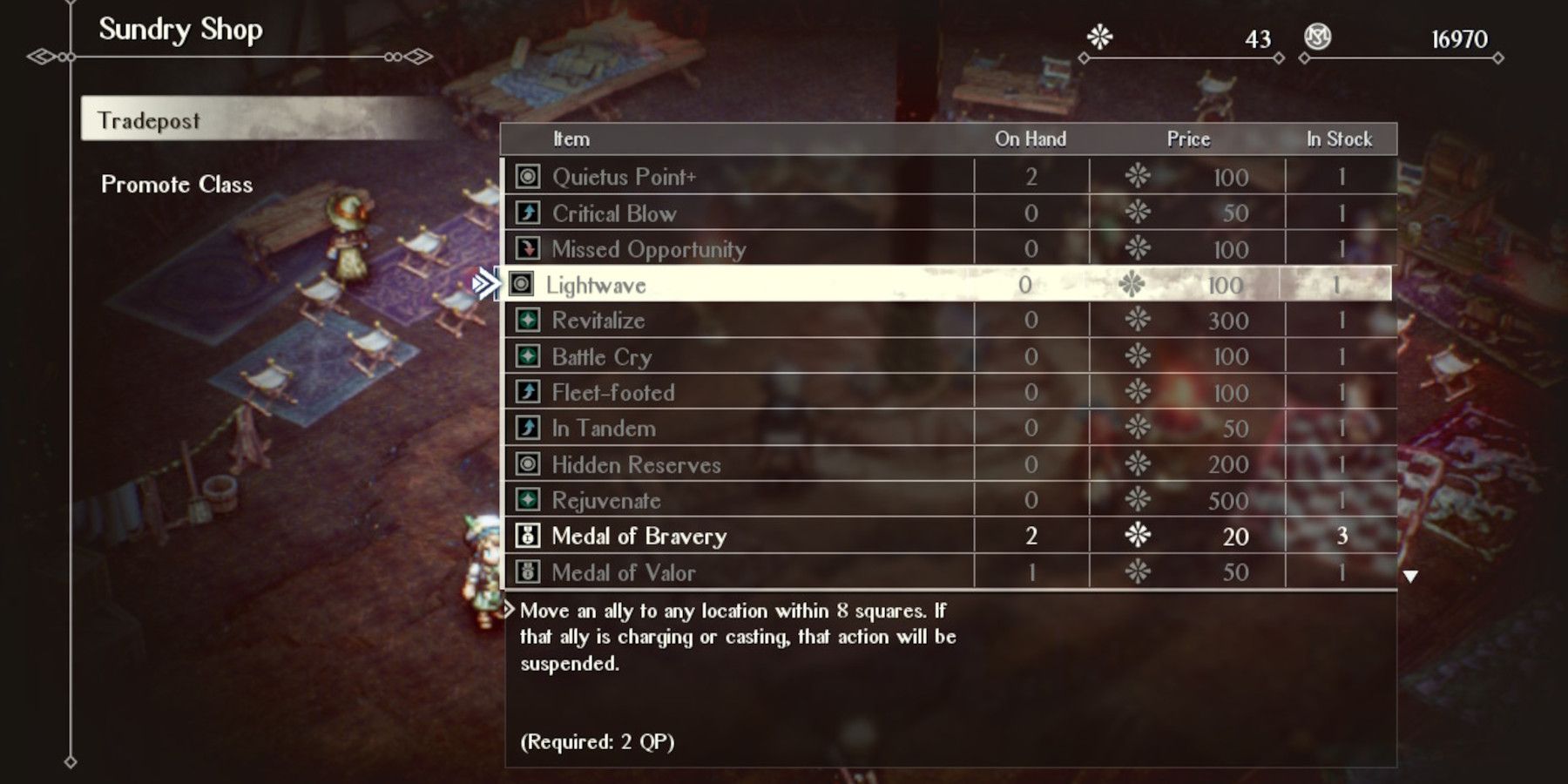 Triangle Strategy: What is Quietus?