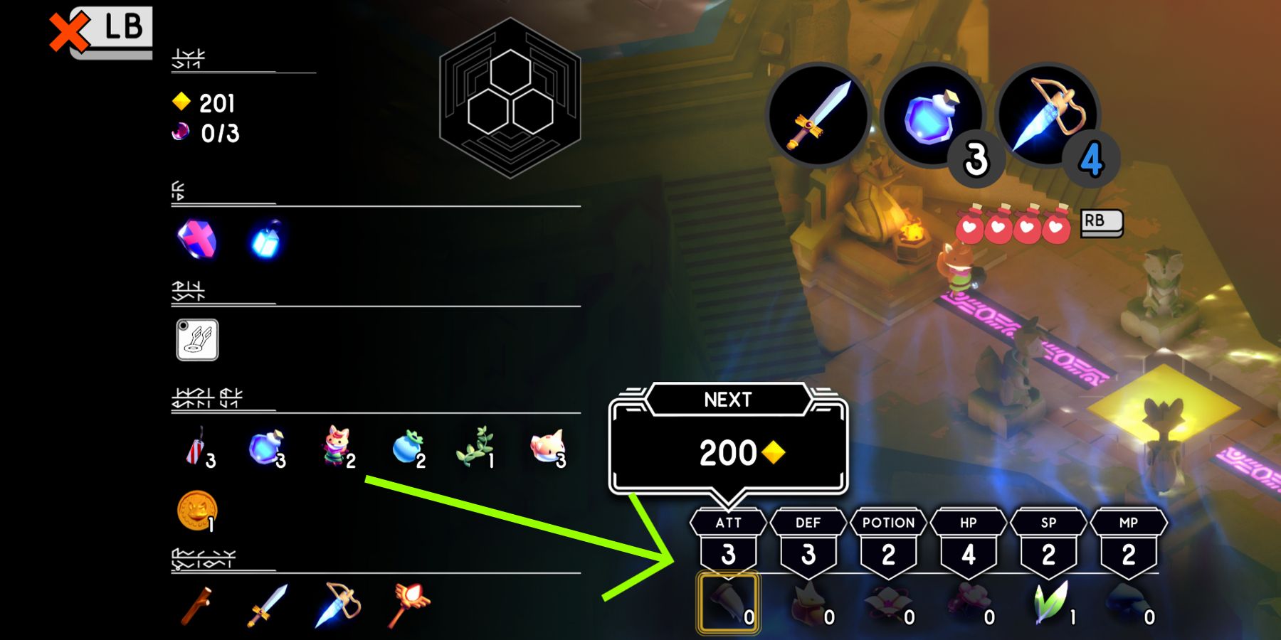 Tunic: How To Improve Your Stats